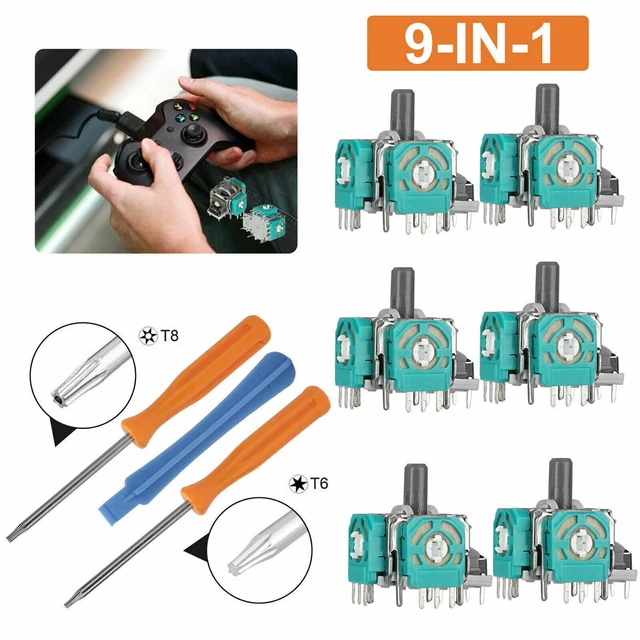 3D ANALOG JOYSTICK Sensor Replacement Kit Tool Set For Xbox One/S/X ...