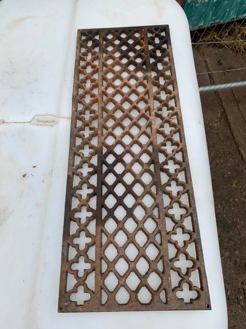 CAST IRON RECLAIMED Victorian Gothic Style Floor Grate/Grill £200.00 ...