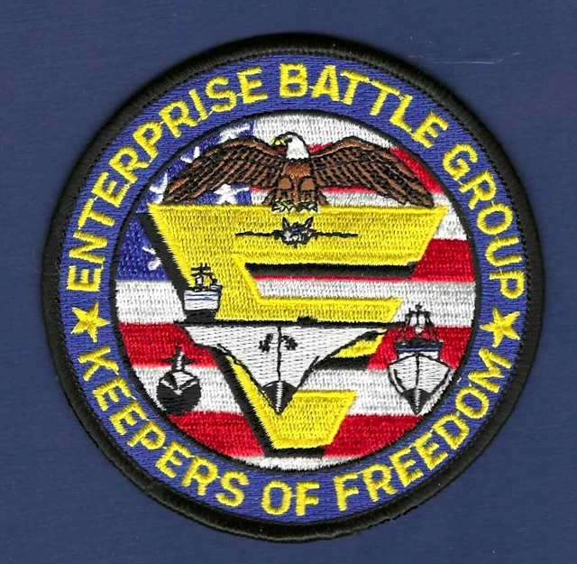 USS ENTERPRISE CARRIER Battle Group "Big E" Keepers of Freedom Patch £ ...