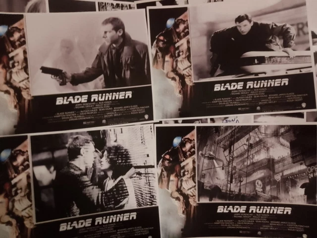 BLADE RUNNER 82. Complete Set Of 40 Rare Glossy Unofficial 7x5ins Lobby ...