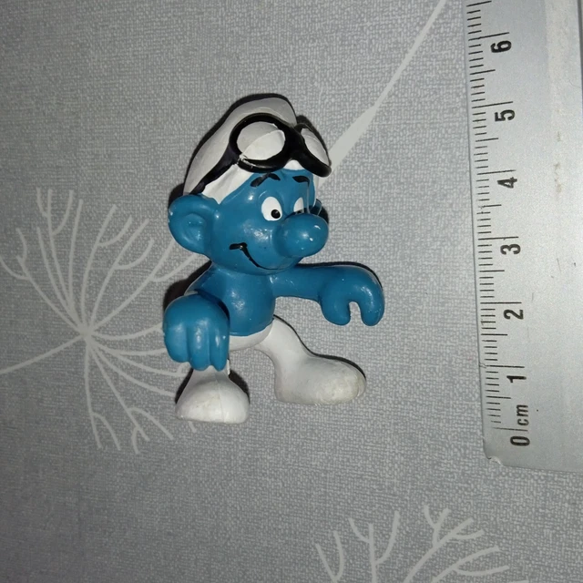 FIGURINE PVC SCHLEICH - smurf SCHTROUMPF pilote tricycle 40203 - PEYO ...