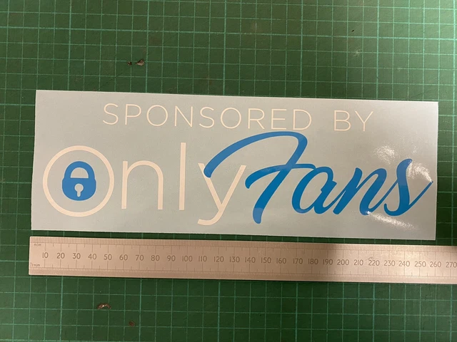 SPONSORED BY ONLY Fans Sticker OnlyFans Joke Prank Funny Car Window ...