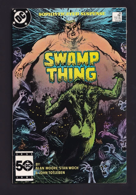 SWAMP THING #38 2ème apparition complète John Constantine DC 1985 Alan ...