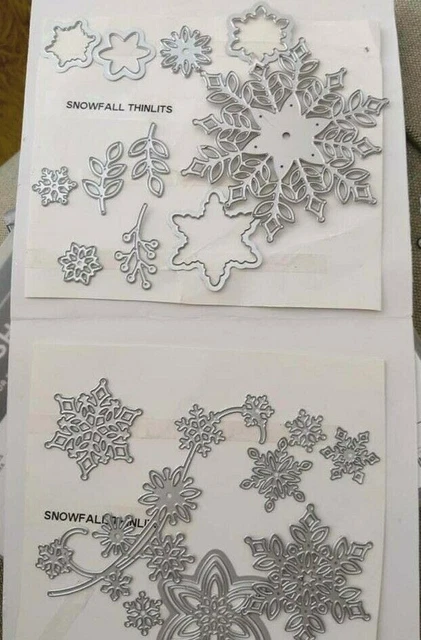 STAMPIN' UP! SNOWFALL Thinlits Dies. #149692 20 Dies in total. Christmas £26.00 - PicClick UK