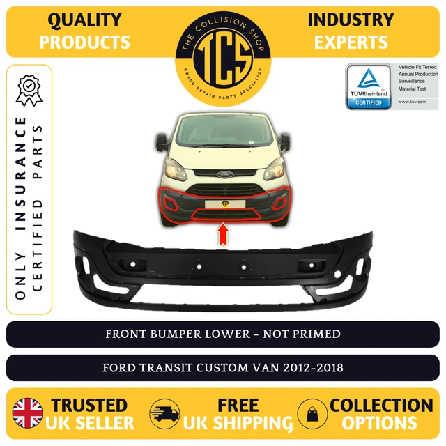 FORD TRANSIT CUSTOM 2012-2018 Front Bumper Lower Textured - Insurance ...