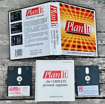 PLAN IT + Full Poly System - rare Amstrad PCW (+ CPC ?) productivity ...