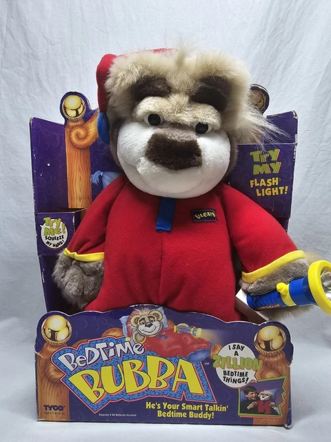 TYCO REAL WISECRACKIN' Talking Bedtime Bubba Bear Plush Doll - 1997 ...