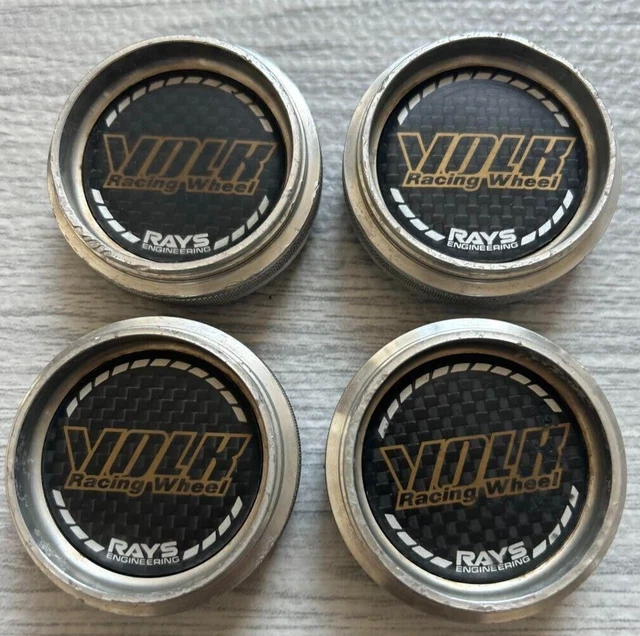 GENUINE JDM RAYS Volk Racing Wheel Center Cap Set of 4 RE30 CE28 TE37 ...