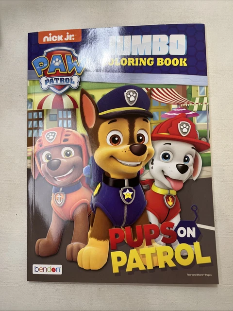 NICK JR. PAW Patrol Jumbo Coloring Book Pups on Patrol Bendon £7.46 ...