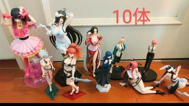 SET MISTO ANIME Oshi no Ko ONE PIECE OVERLORD ecc. Lotto di 10 figurine ...