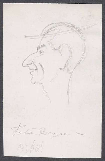 MARS BISO FILM Cinema Acteur Portrait Dessin Drawing Caulaert EUR 74,68 ...