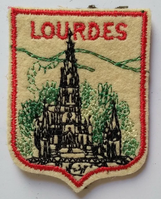 INSIGNE BLASON ANCIEN LOURDES Patch écusson tissu circa 1945/1960 EUR 4,99 - PicClick FR