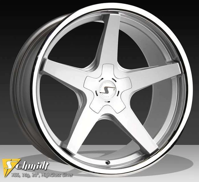 SCHMIDT XS5 ARGENT Brillant Jante 9x20 - 20 Pouces 5x130 Diamètre de ...