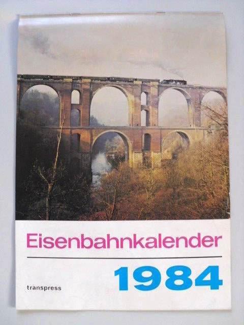 DDR EISENBAHN DEUTSCHE Reichsbahn Kalender 1984 A3 vollständig transpress EUR 19,95 - PicClick DE