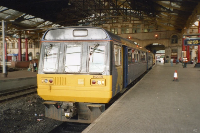 B203N 35MM NEGATIVE First North Western Class 142 142029 @ Manchester ...