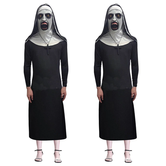 THE CONJURING 2 The Nun Valak Cosplay Costume Fancy Dress Robe Mask ...
