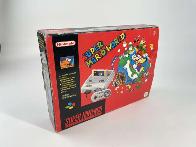 SUPER NINTENDO CONSOLE Pack Super Mario World FRA Trés Bon état EUR 1. ...