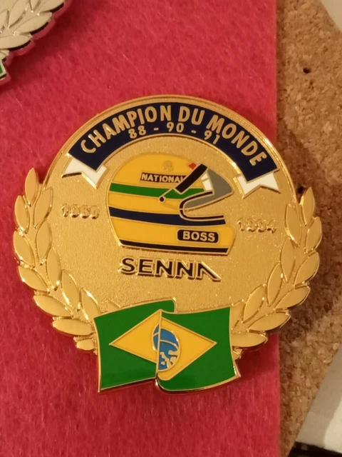 PIN'S F1 AYRTON Senna Champion Du Monde Formula One Doré EUR 29,90 ...
