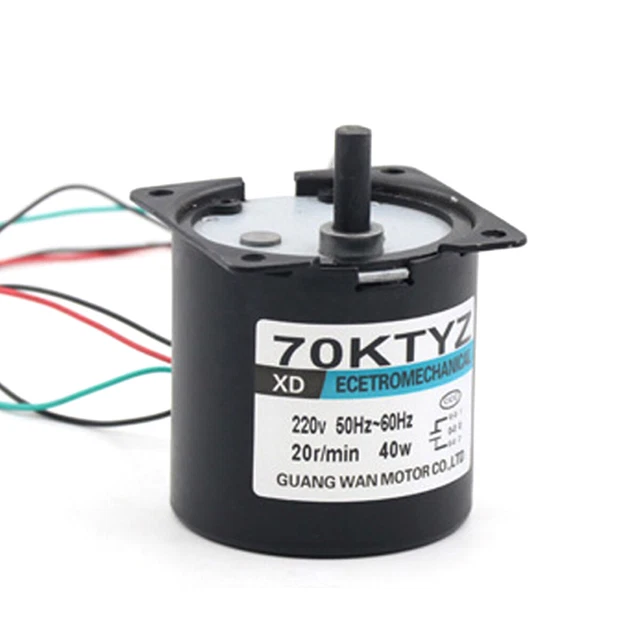 70 KTYZ SYNCHRONMOTOR AC220V 40W 2,5-110U/MIN Permanentmagnet Getriebemotor CW/CCW EUR 49,19 ...