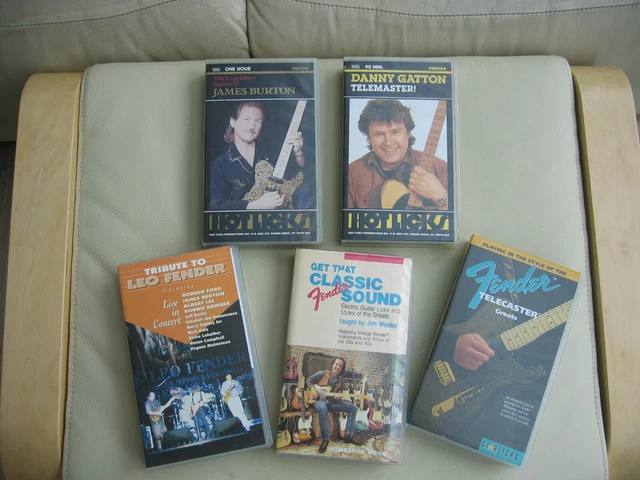 MUSIC VHS VIDEOS James Burton,Danny Gatton,Telecaster greats,Fender ...