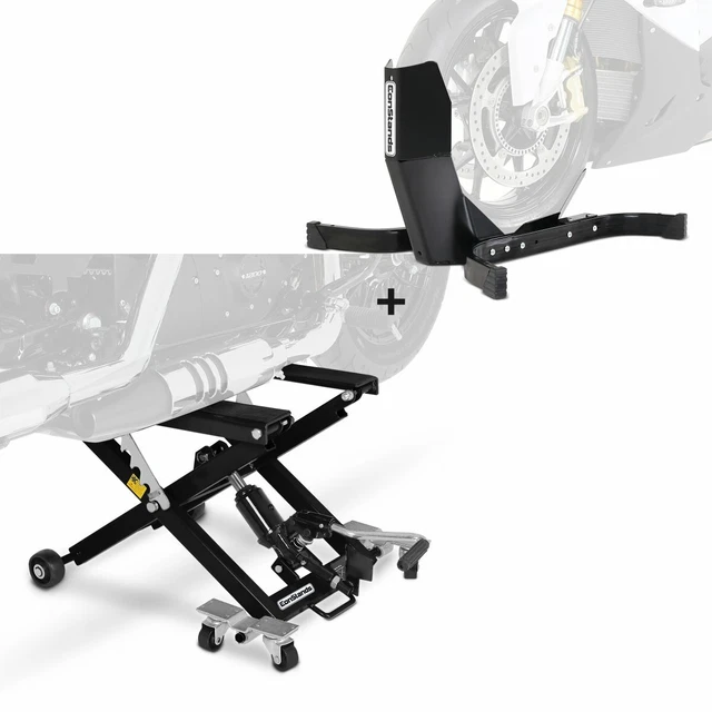 LÈVE MOTO HYDRAULIQUE + cale roue pour moto custom XLB CB10375 EUR 189 ...