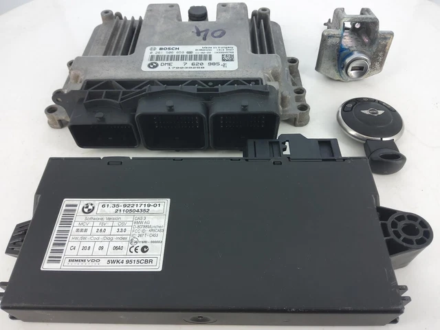MINI R56 2011 Cooper S N18B16A ECU DME CAS Key Kit Lock Set 1.6L Manual ...