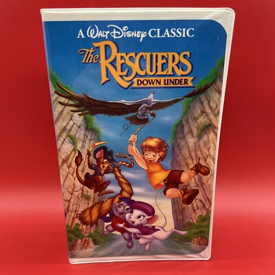 THE RESCUERS DOWN Under VHS 1991 Walt Disney’s Black Diamond The ...