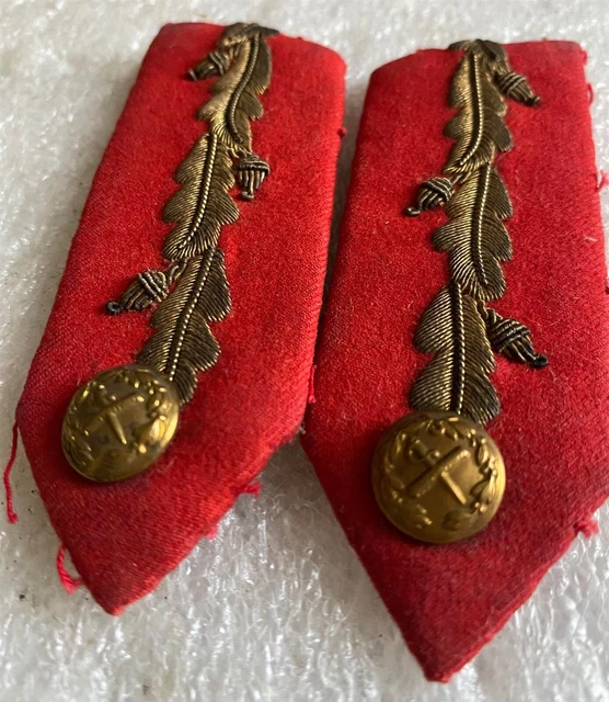 WW2 BRITISH ARMY Officers Generals Service Dress Uniform Gorget Collar ...