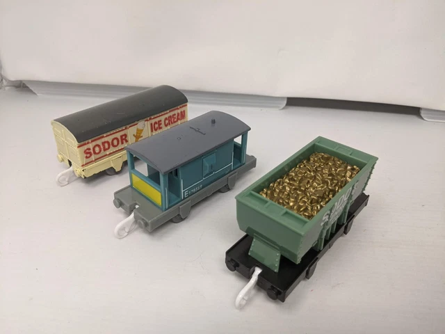 THOMAS & FRIENDS Trackmaster Ice Cream Ore Brakevan Train Tank Mattel ...
