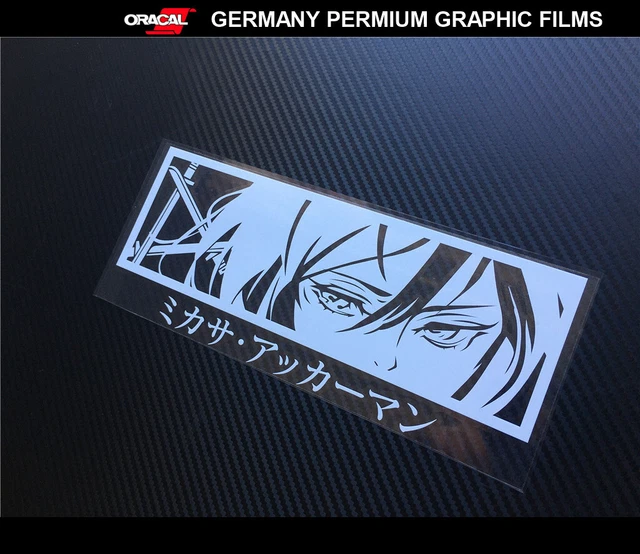 ATTACK ON TITAN MIKASA ACKERMAN JDM Car / Computer Decal Sticker #A04 ...