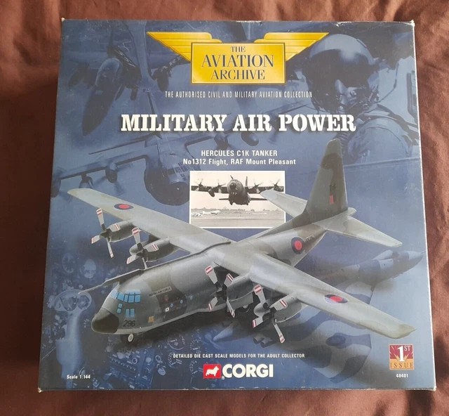 CORGI AVIATION HERCULES C1K Tanker No1312 Flight RAF Mount Pleasant 1: ...