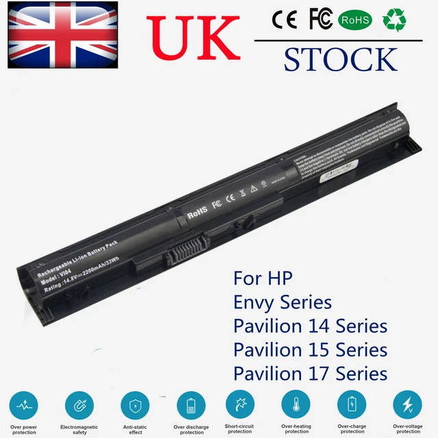 VI04 V104 BATTERY for HP Pavilion 15-P 17-F Envy 15-K 17-K 756744-001 ...