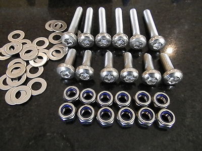 LAND ROVER DEFENDER TORX T45 stainless steel BOLTS NUT back rear door ...