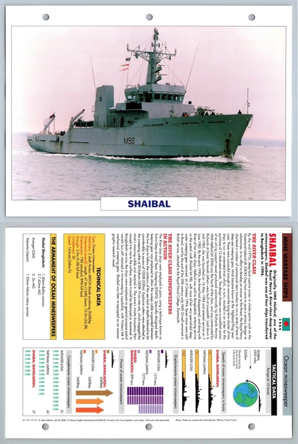 SHAIBAL - 1984 - Mine Warfare - Atlas Warships Maxi Card £1.99 - PicClick UK