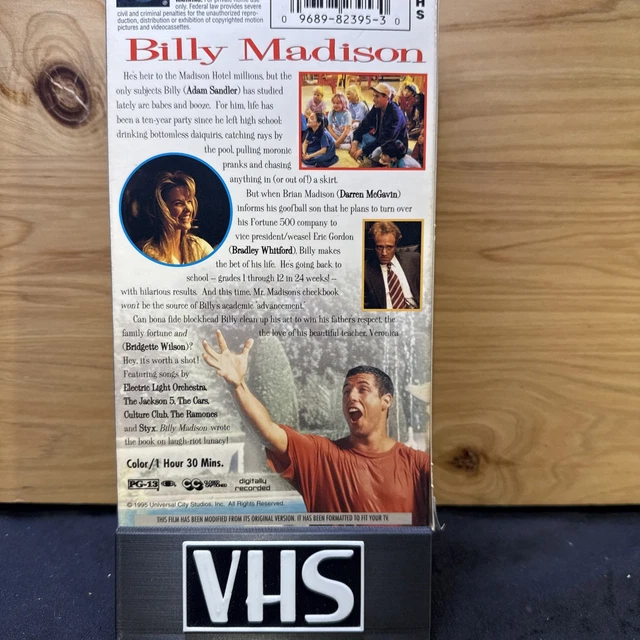BILLY MADISON (VHS, 1995) * Buy 2 Get 1 Free - Bundle Shipping Discount ...