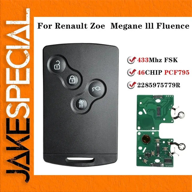 KEYLESS SMART CARD for 2009-2015 Renault Models EUR 55,19 - PicClick FR
