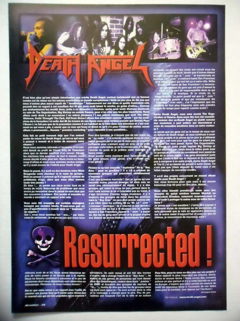 COUPURE DE PRESSE-CLIPPING : DEATH ANGEL 2ème trim 2003 Dennis Pepa EUR ...