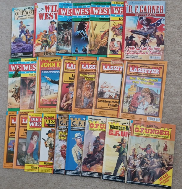 BASTEI WESTERN Hefte (Lassiter,Western ,Unger,Garner )43Bände und ...