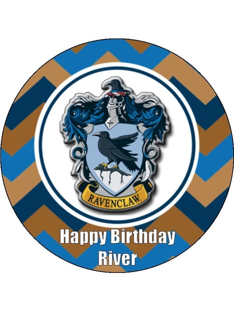 HARRY POTTER RAVENCLAW Cake Topper Edible Wafer Cake Decorations (2 ...