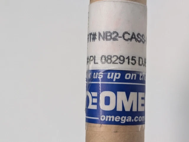 OMEGA NB-CASS-14G-9 THERMOCOUPLE w/Flip Top Head Immersion Probe Type K ...