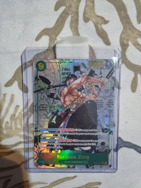 ONE PIECE TCG Roronoa Zoro OP06-118 SEC Manga Rare Art Super Parallel ...