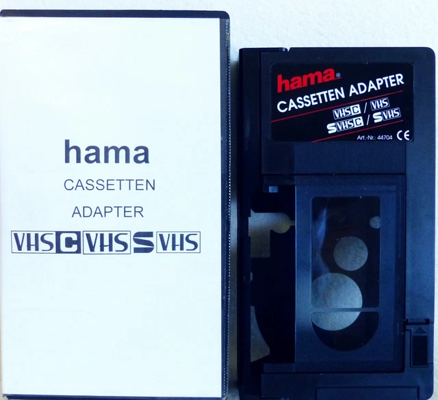 ADAPTATEUR CASSETTE HAMA S-VHS-C, VHS-C adaptateur cassette avec moteur ...