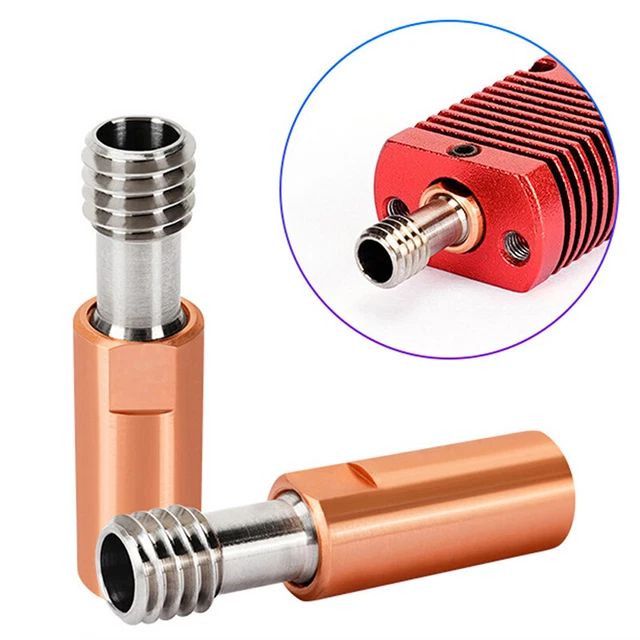 CR10 BI-METAL HEATBREAK Titanium Alloy Copper Throat Smooth 1.75MM Heat ...