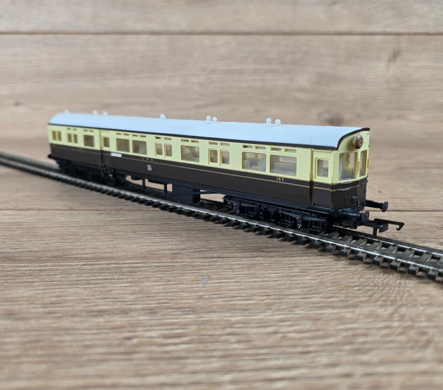 AIRFIX 54255-5 GWR Autocoach 187 Didcot Chocolate & Cream OO Gauge ...