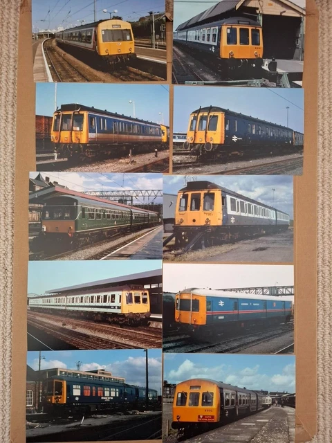 DMU 1ST GEN RAILWAY LOCOMOTIVE PHOTOS x 10 COLOUR PRINTS 6" X 4" - ALL ...
