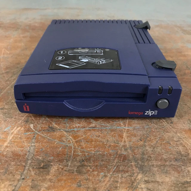 UNIDAD PORTÁTIL IOMEGA Z100P2 Zip 100 con fuente de alimentación y cable paralelo FUNCIONA EUR ...