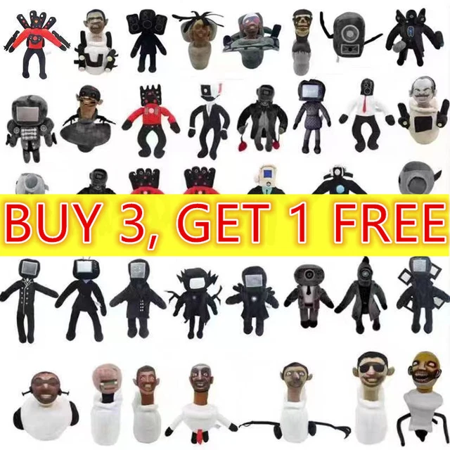SKIBIDI TOILET PLUSH Stuffed Doll Toys Titan TV Man Figure Plushies ...