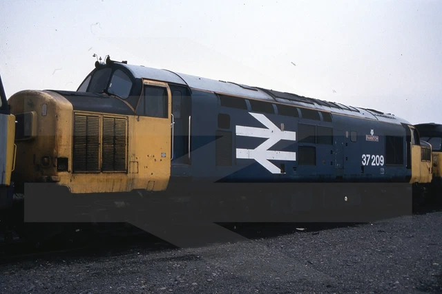 ORIGINAL 35MM SLIDE - Class 37/0 'Large Logo' 37209 - Tinsley - 1993 ...