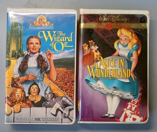 VHS &THE WIZARD Of Oz" & "Alice In Wonderland" £5.75 - PicClick UK