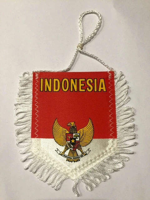INDONESIA FANION VINTAGE blason banderin pennant wimpel drapeau pays ...